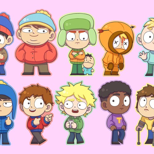 Chibi South Park Stickers - Etsy