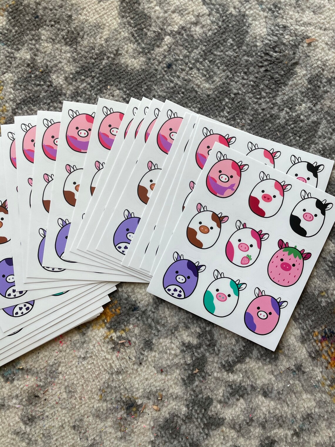 Squishmallow Sticker Sheet - Etsy