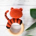 Crochet Rattle Pattern, Tiger Teether Tutorial, Diy Baby Teether Ring ...