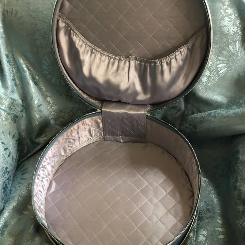 Round Suitcase - Etsy