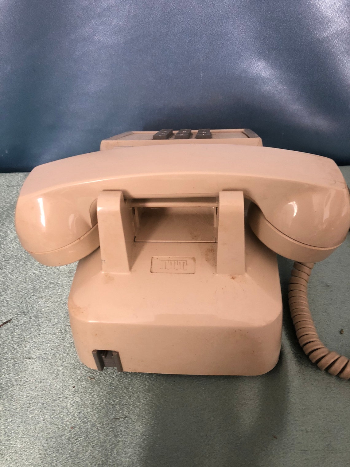 Vintage Push Button Telephone - Etsy
