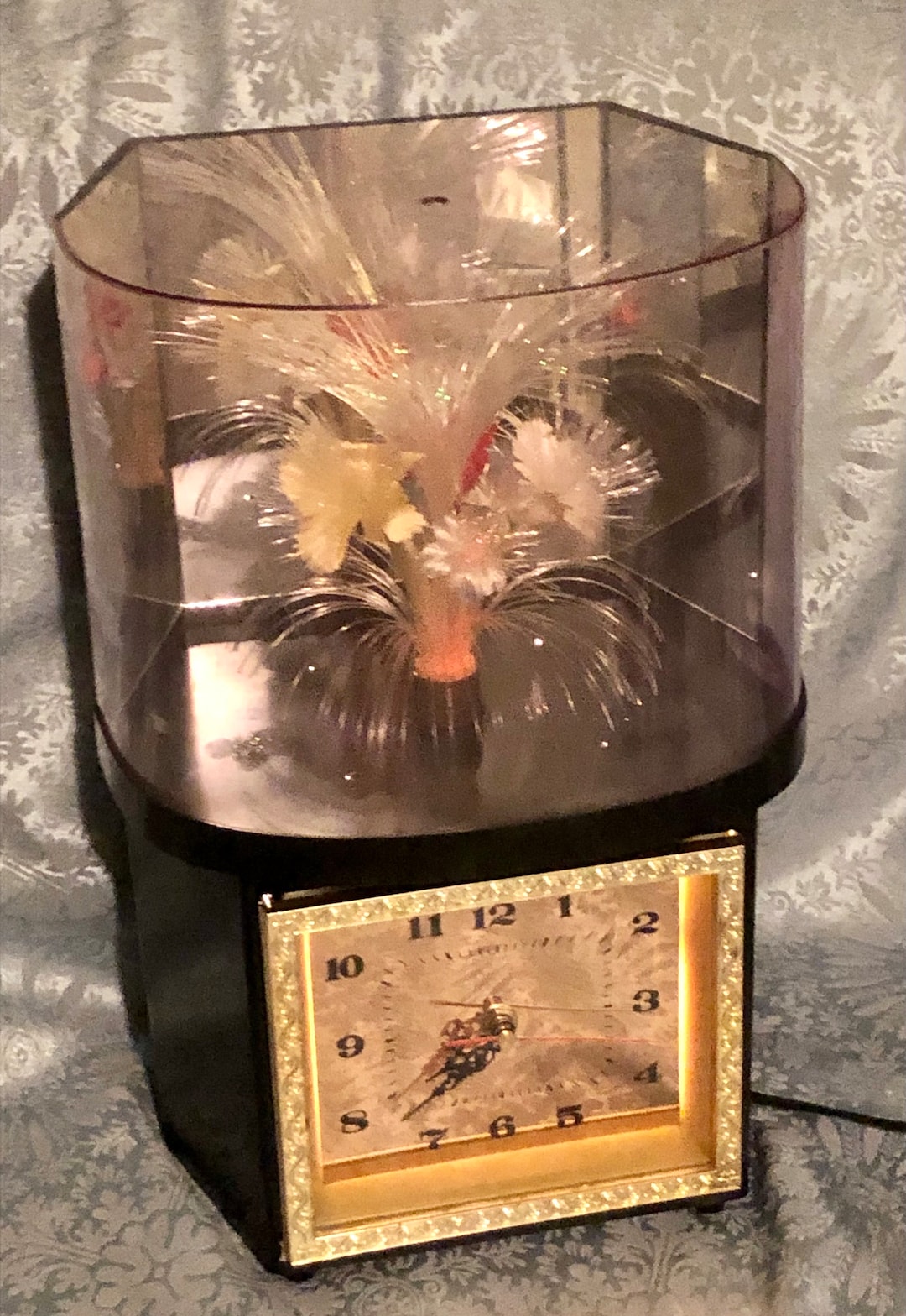 1980s Fiber Optic Light up Clock - Etsy