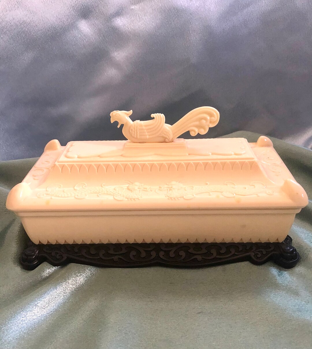 Chinese Style Vintage Bakelite Jewelry Box - Etsy