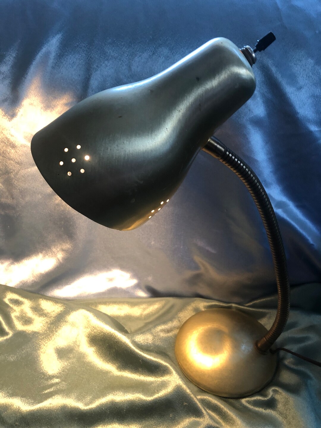 Brass Mid Century Modern Goose Neck Desk Lamp - Etsy