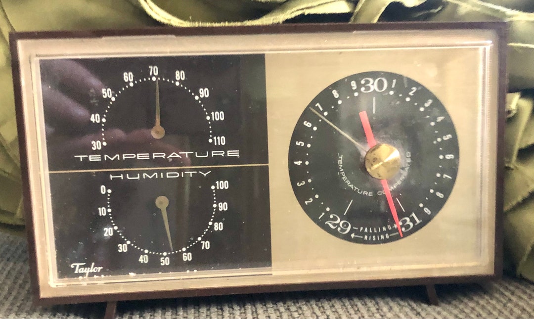 1960s Taylor Desktop Weather Station Thermometer Barometer USA - Etsy
