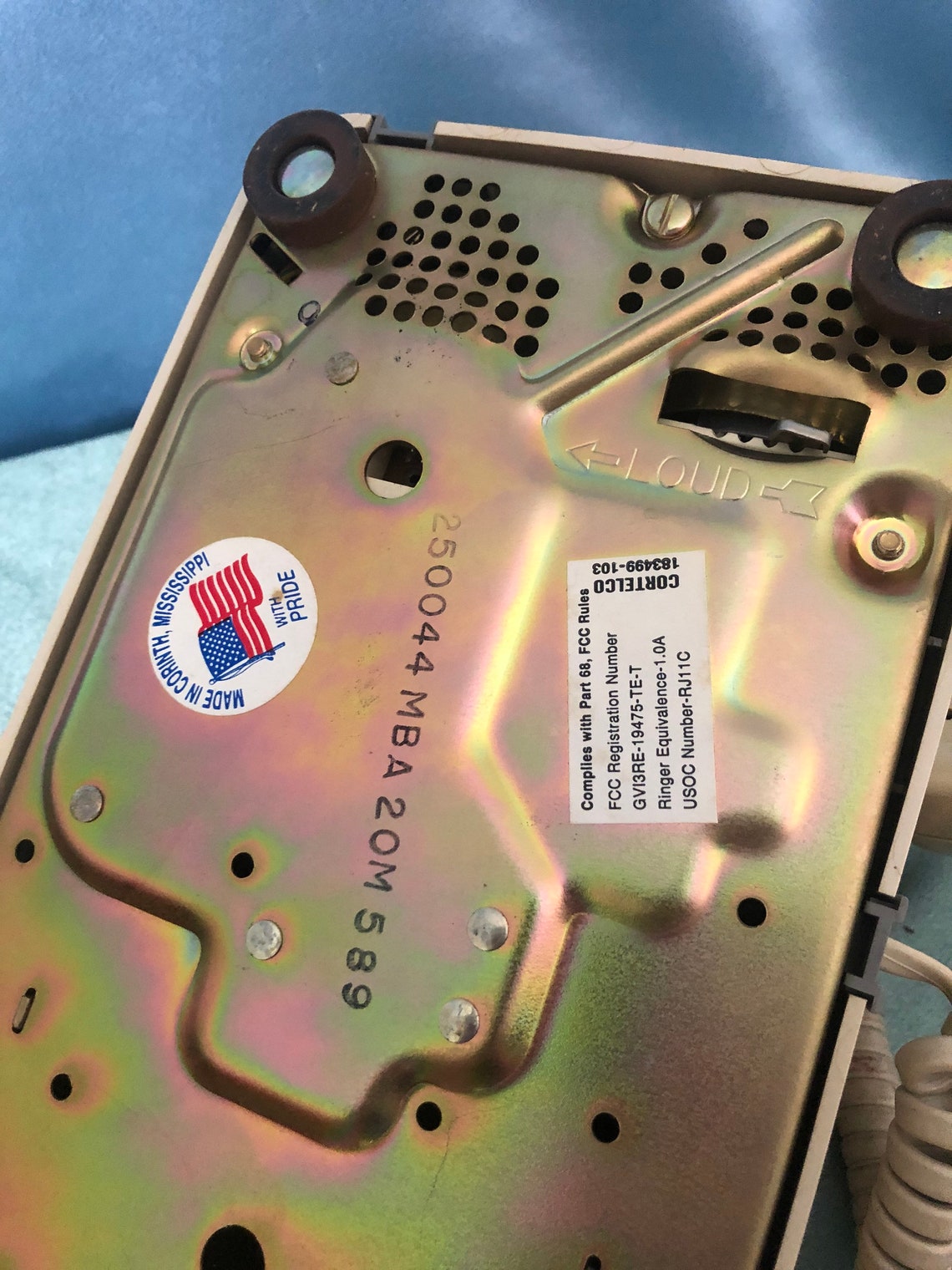 Vintage Push Button Telephone - Etsy