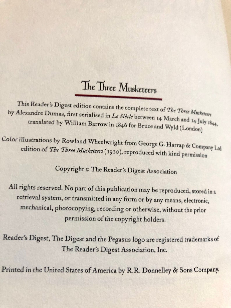 The Three Musketeers - Etsy