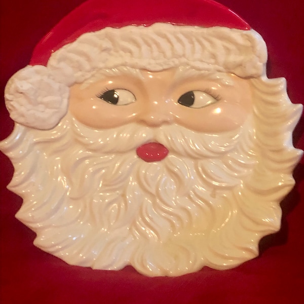 Santa Head Wall Hanging - Etsy
