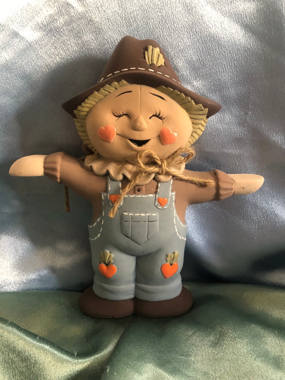 Two Sided Ceramic Scarecrow Decoration - Etsy