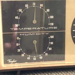 1960s Taylor Desktop Weather Station Thermometer Barometer USA - Etsy