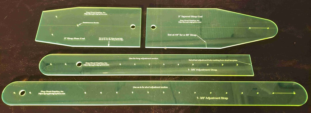 Guitar Strap Template -V Tapered - Etsy