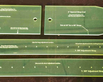 Guitar Strap Template - Western and V Tapered Styles - Etsy