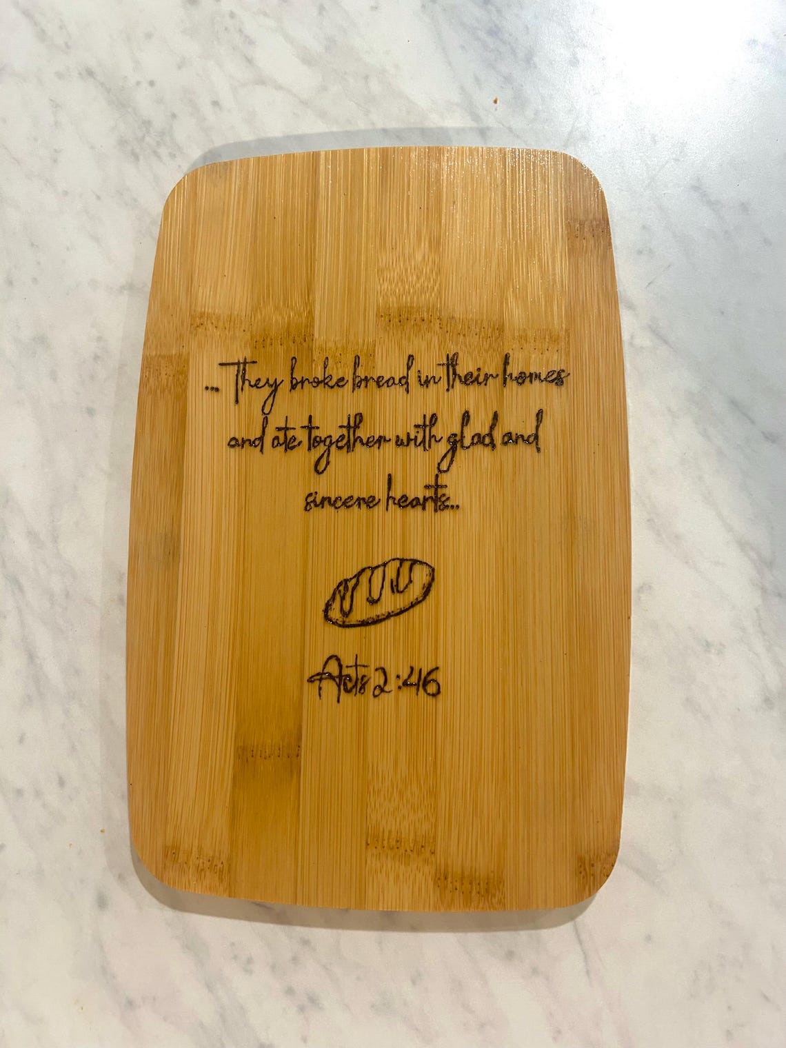 Handmade Customizable Mini Cutting Board With Bible Verse | Rustic ...