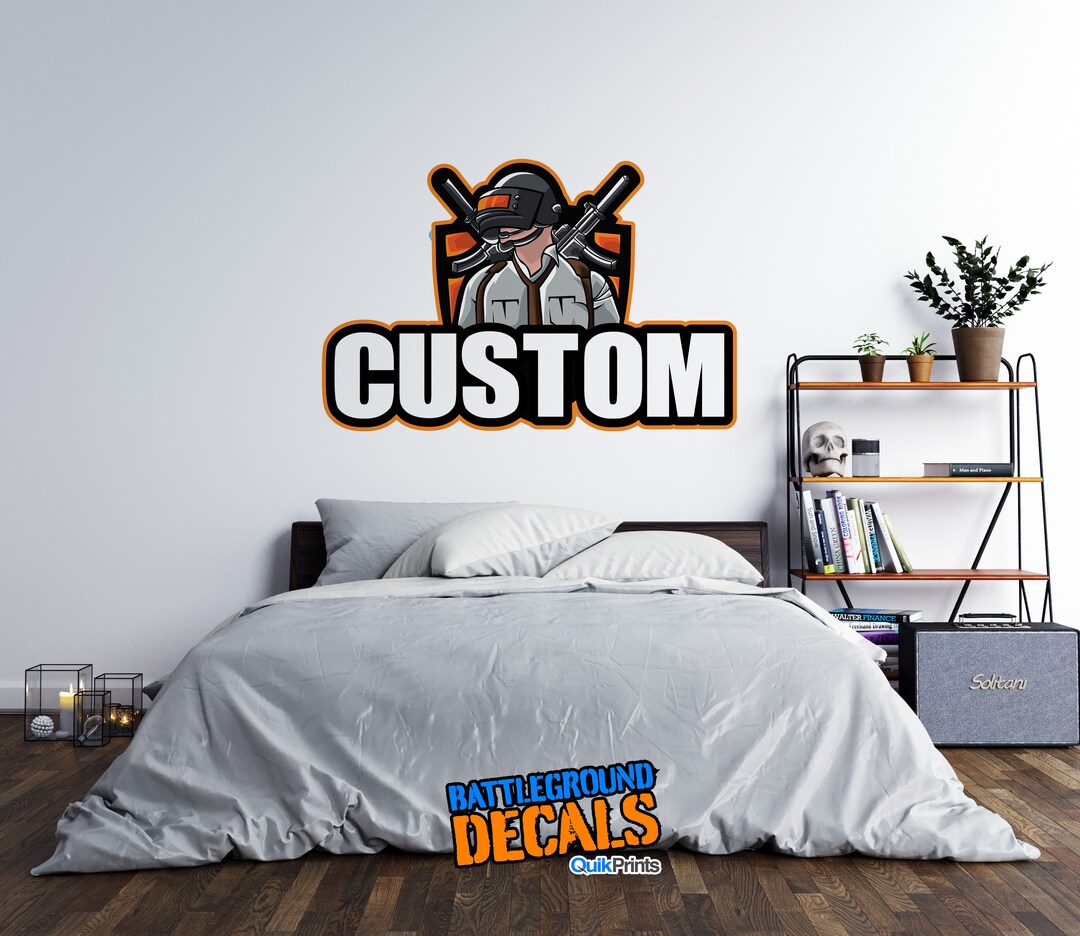 Personalized Gamer Name Wall Graphic - PUBG - Etsy