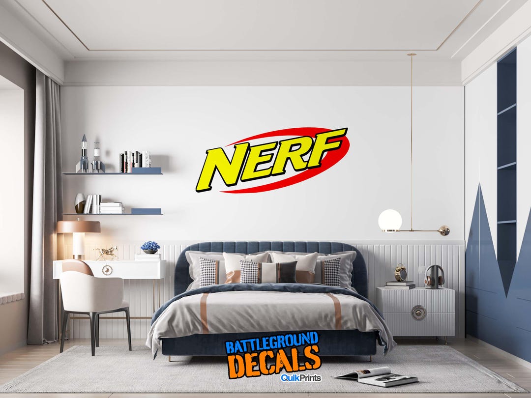 Nerf Wall Decal - Full Color Digital Wall Graphics - Etsy
