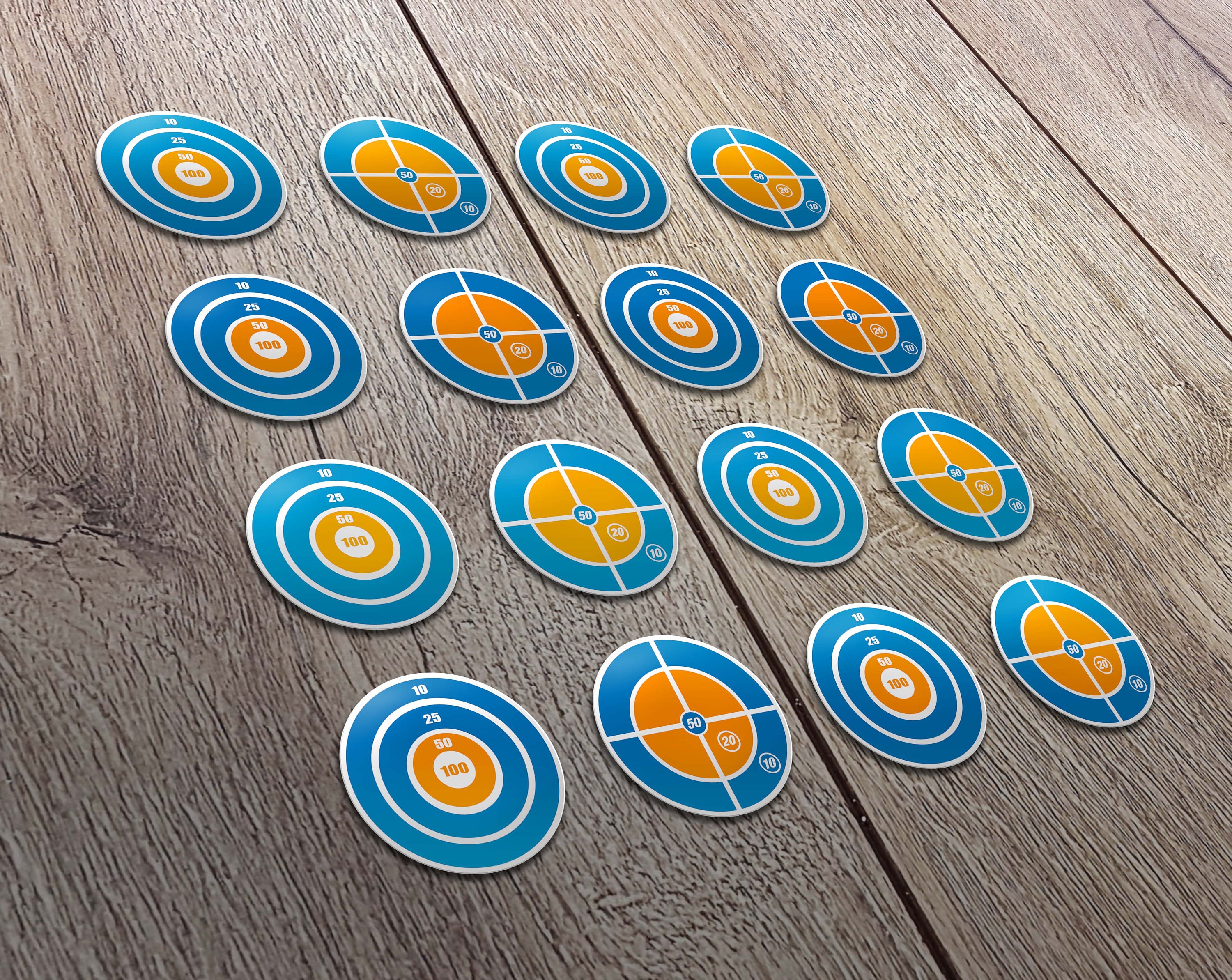 Foam Dart Targets Sticker Pack 16 3 Stickers - Etsy