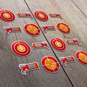Foam Dart Sticker Pack Targets and Guns 16 3 Stickers - Etsy