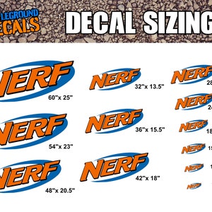 Nerf Wall Decal - Full Color Digital Wall Graphics - Etsy
