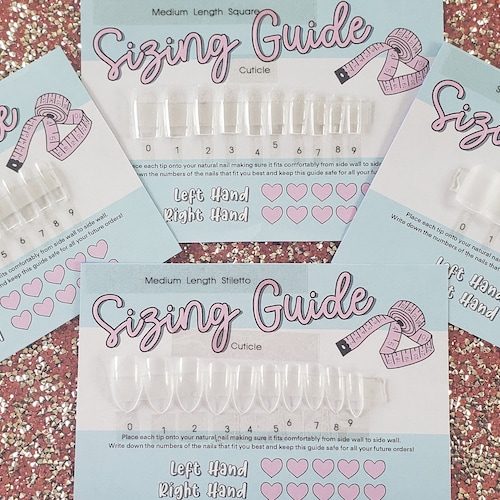 Press on Nails Sizing Kit Sizing Sample Kit for Press on - Etsy