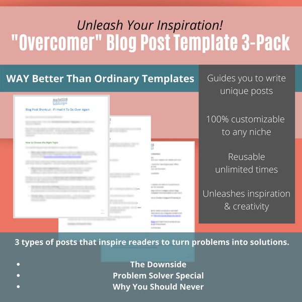 Blog Post Writing Template - Etsy
