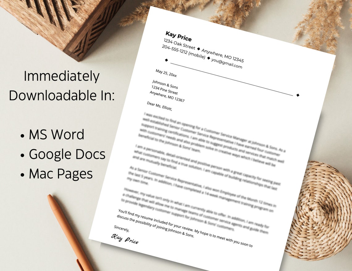 Minimalist Cover Letter Template Sample Letter Short Job Cover Letter ...