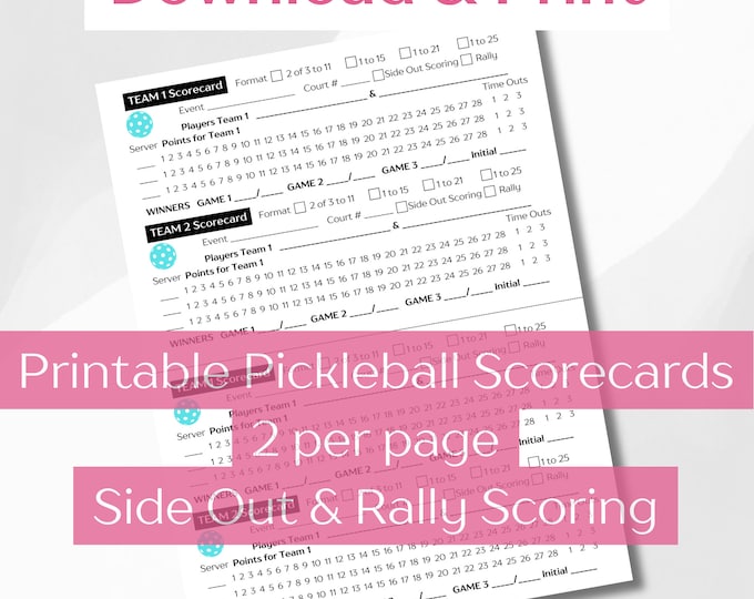 Ultimate Pickleball Tournament Spreadsheet, Player Tournament, 6 to 16 ...