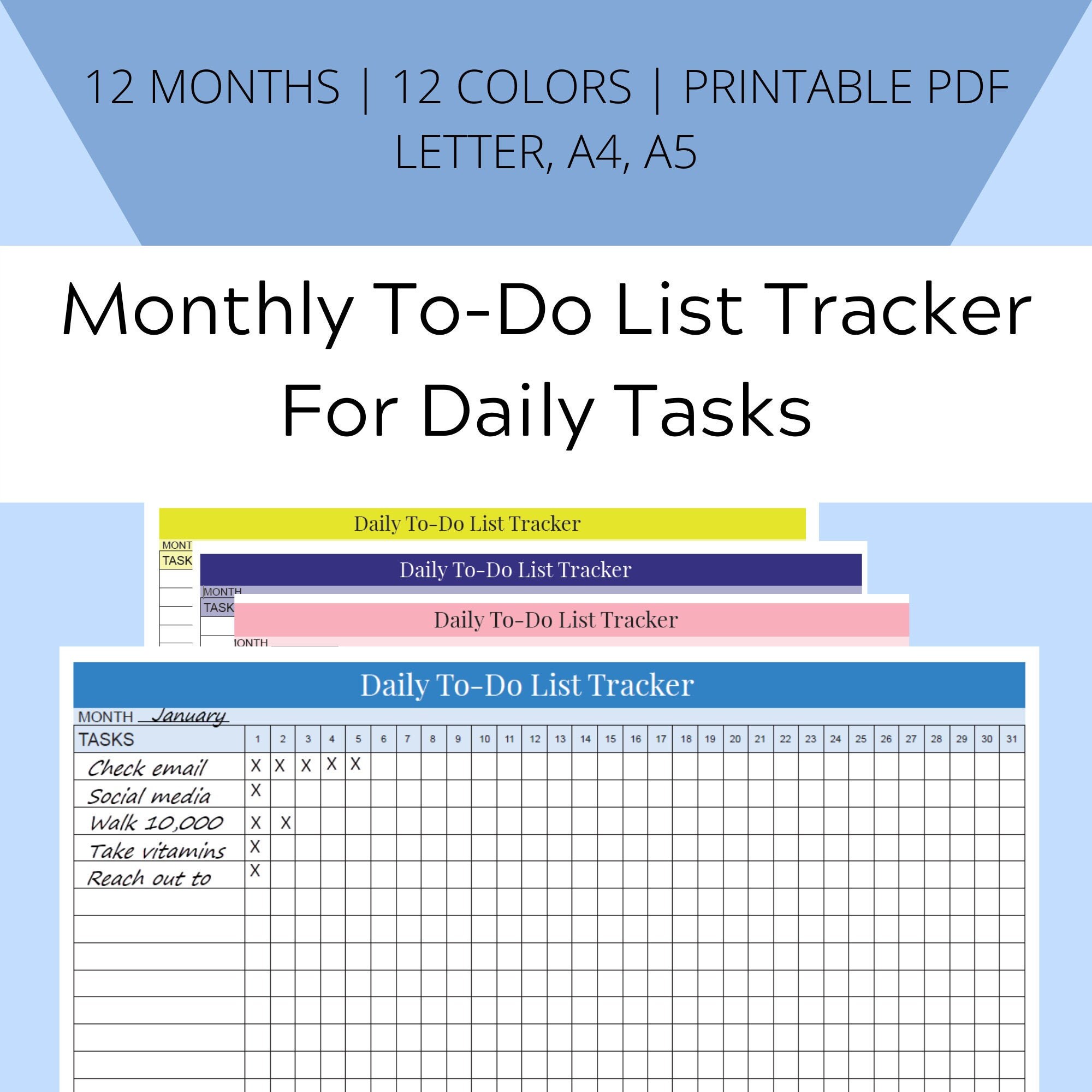 Home & Living To Do List PDF Planner Digital Download Planner Printable ...