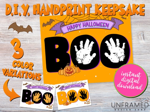 The EASIEST Handprint Keepsake Art Printable Handprint Art - Etsy