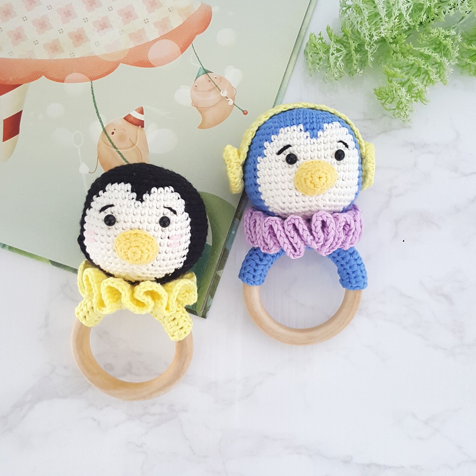 Crochet Plush Toy Baby Rattle _ Animal Set 2pattern | Etsy