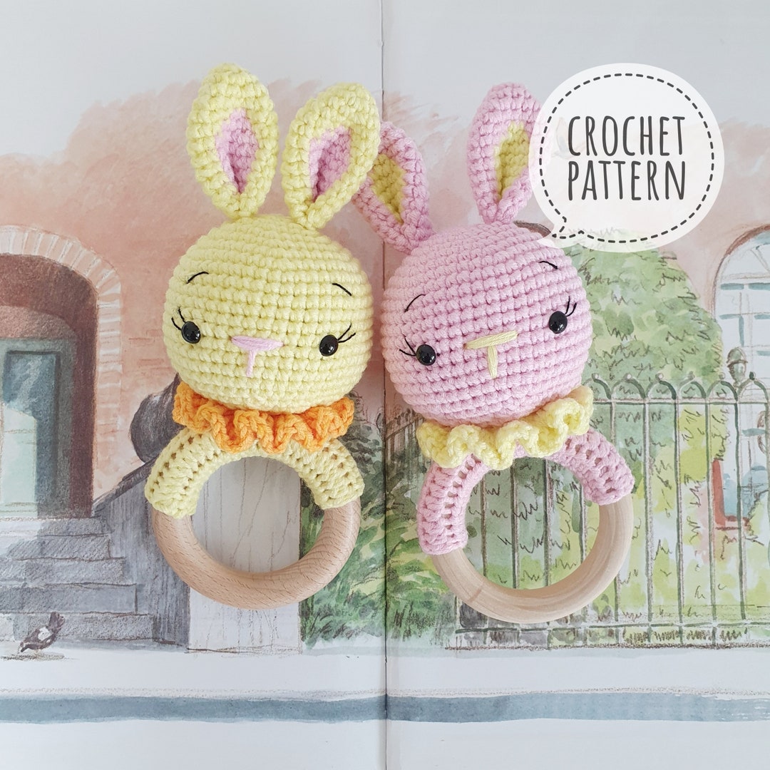 Crochet Baby Rattle _ Rabbit(pattern + Pictorial) - Etsy