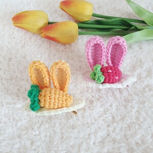 Crochet Bunny Hair Pin (pattern + Pictorial) - Etsy