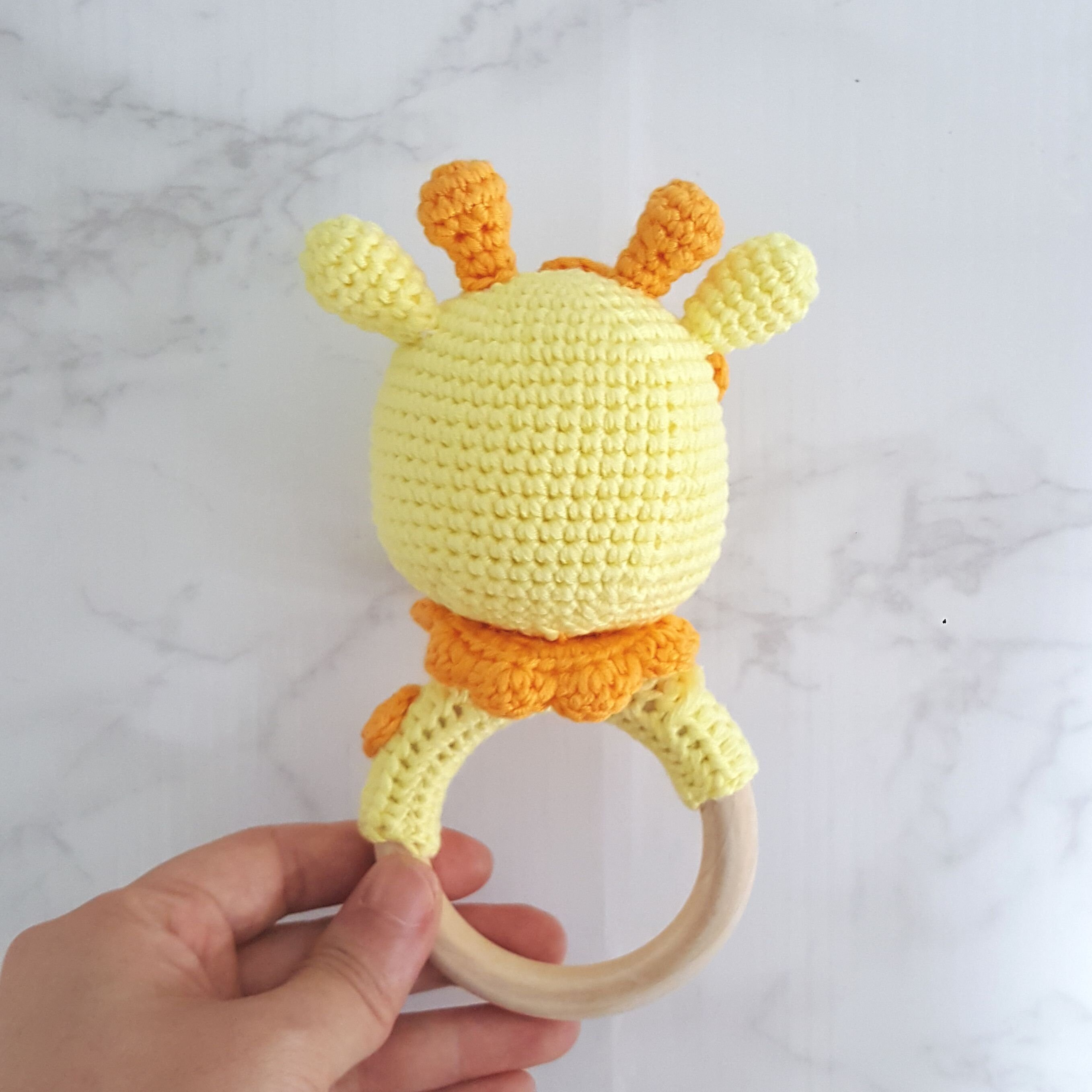 Crochet Plush Toy Baby Rattle _ Brindled Cow pattern - Etsy