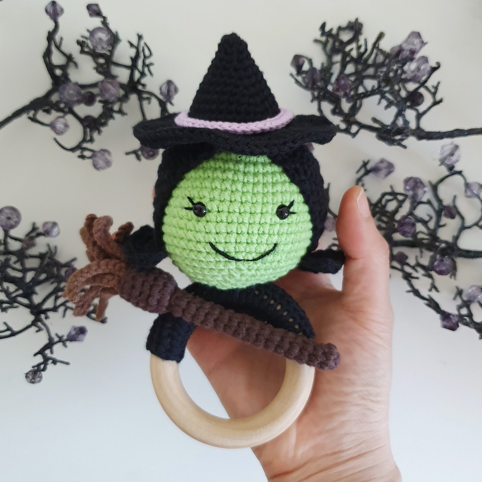 Crochet Baby Rattle_witch pattern Pictorial - Etsy
