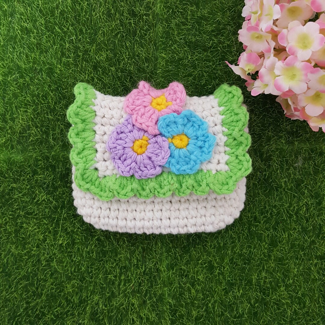 Crochet Wallet, Purse_ Flower (pattern + Pictorial) - Etsy