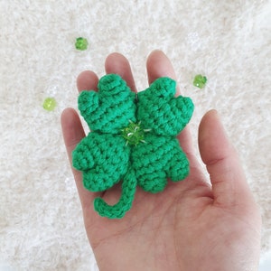 Crochet Four-leaf Clover Key Ring - Etsy