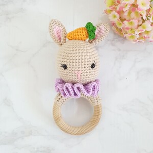 Crochet Baby Rattle _ Rabbit (pattern + Pictorial) - Etsy