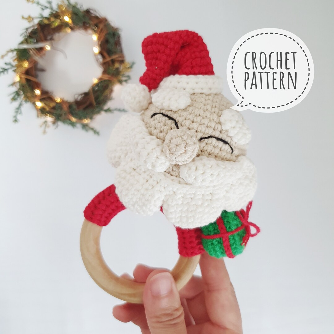 Crochet Baby Rattle _ Santa(pattern + Pictorial) - Etsy