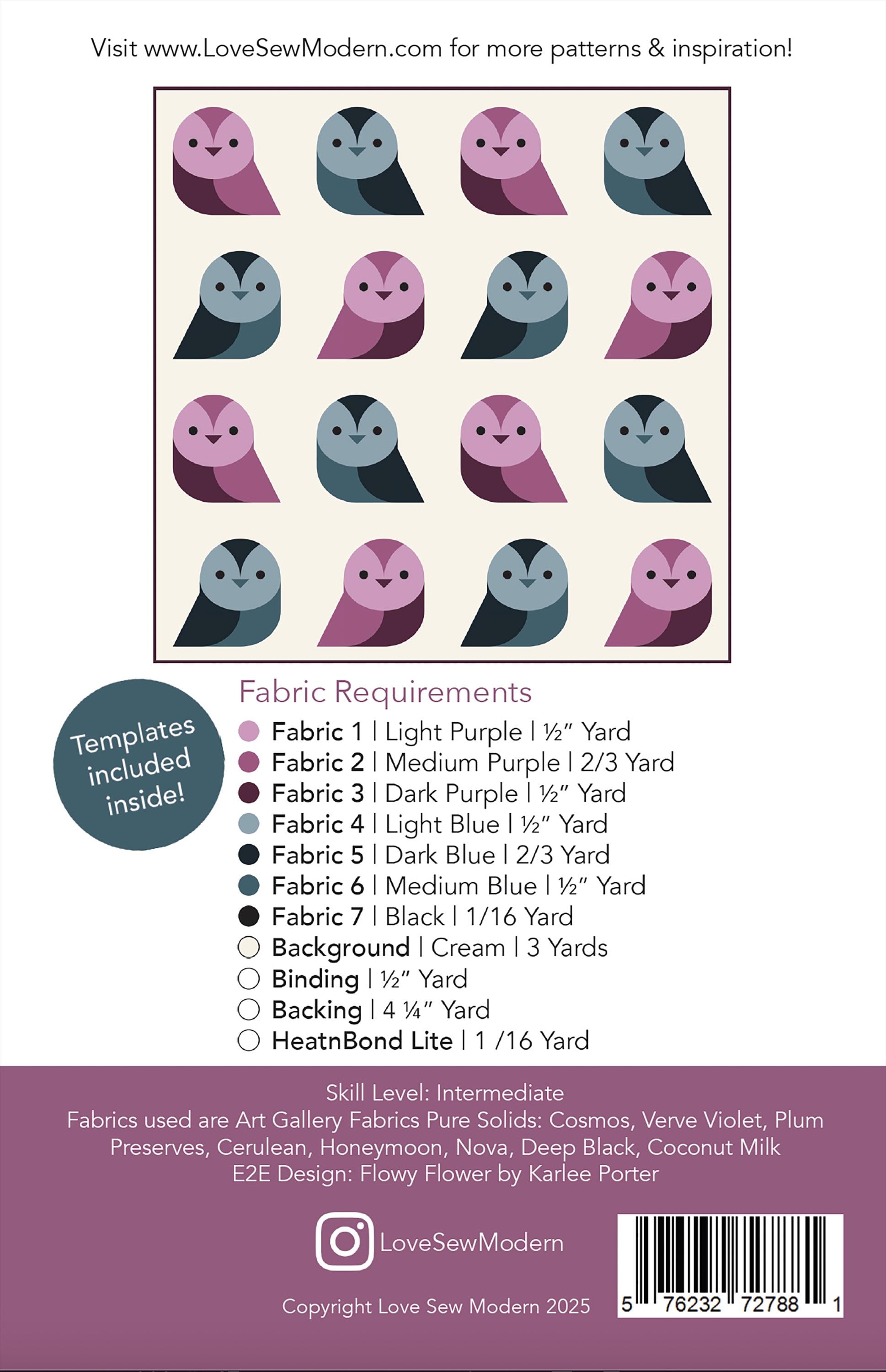 Gizmo Quilt PDF Pattern - A Modern Owl Quilt Pattern - Etsy