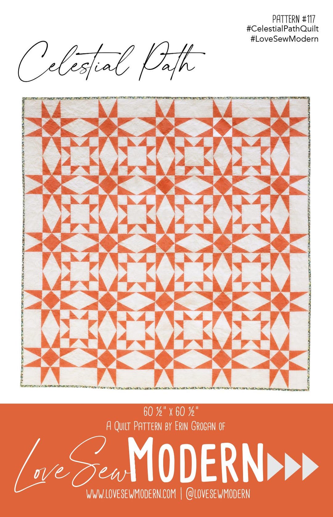 Celestial Path PDF Pattern - Two Tone Star Quilt Pattern - Etsy