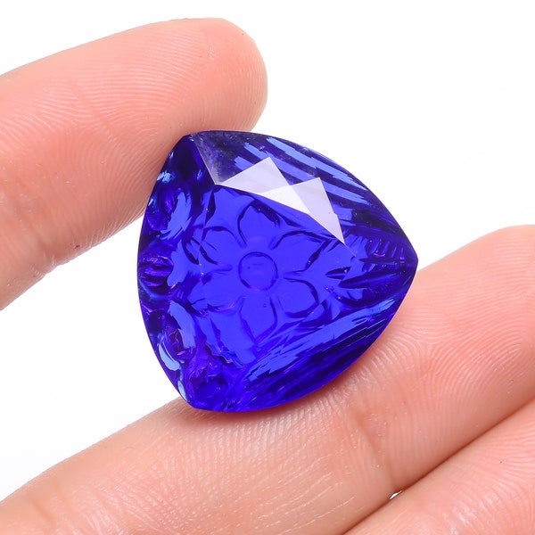 Blue Lab Created Sapphire Earrings - Etsy