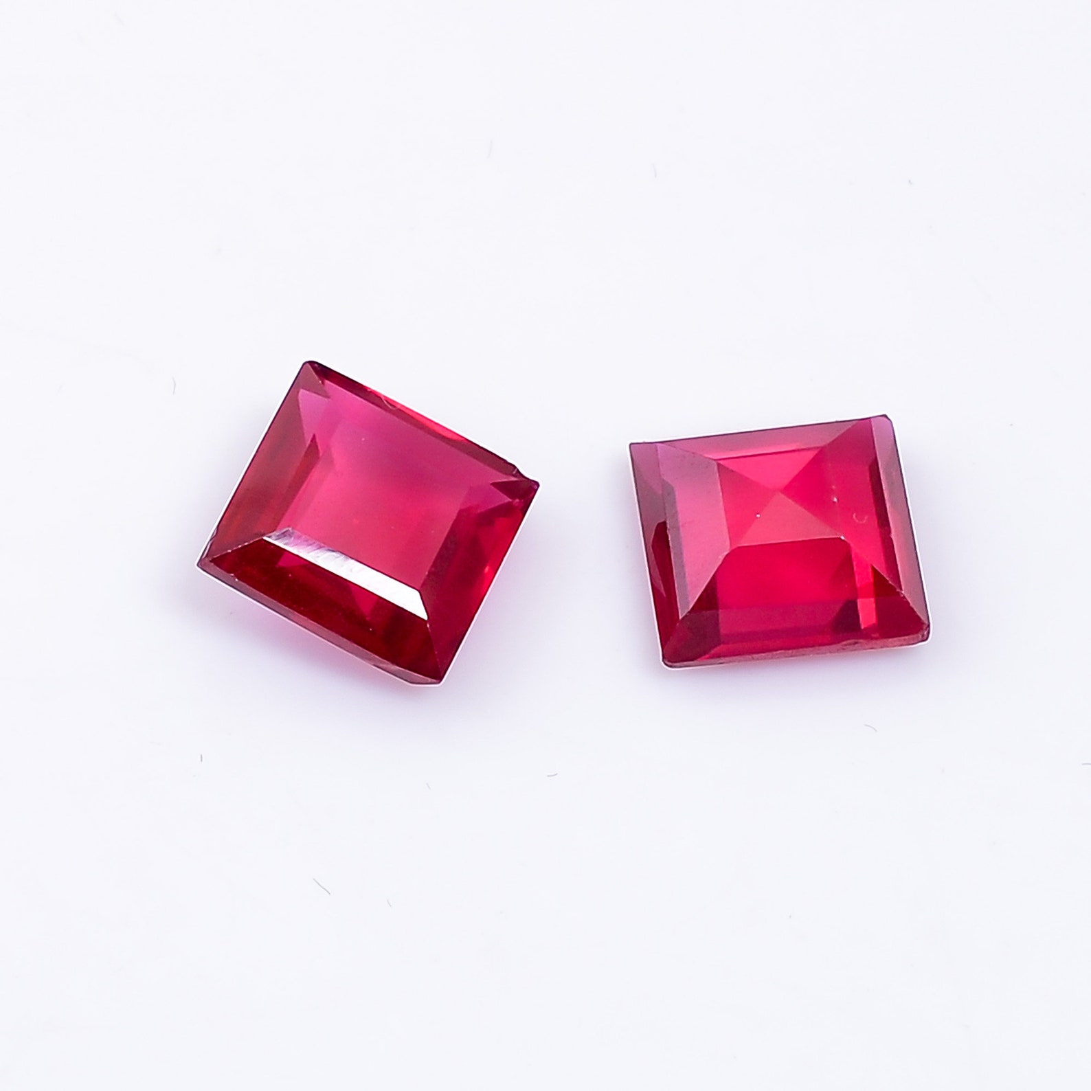 11.5 Ct. Natural Ruby Square Shape Cut Stone Loose Gemstone | Etsy