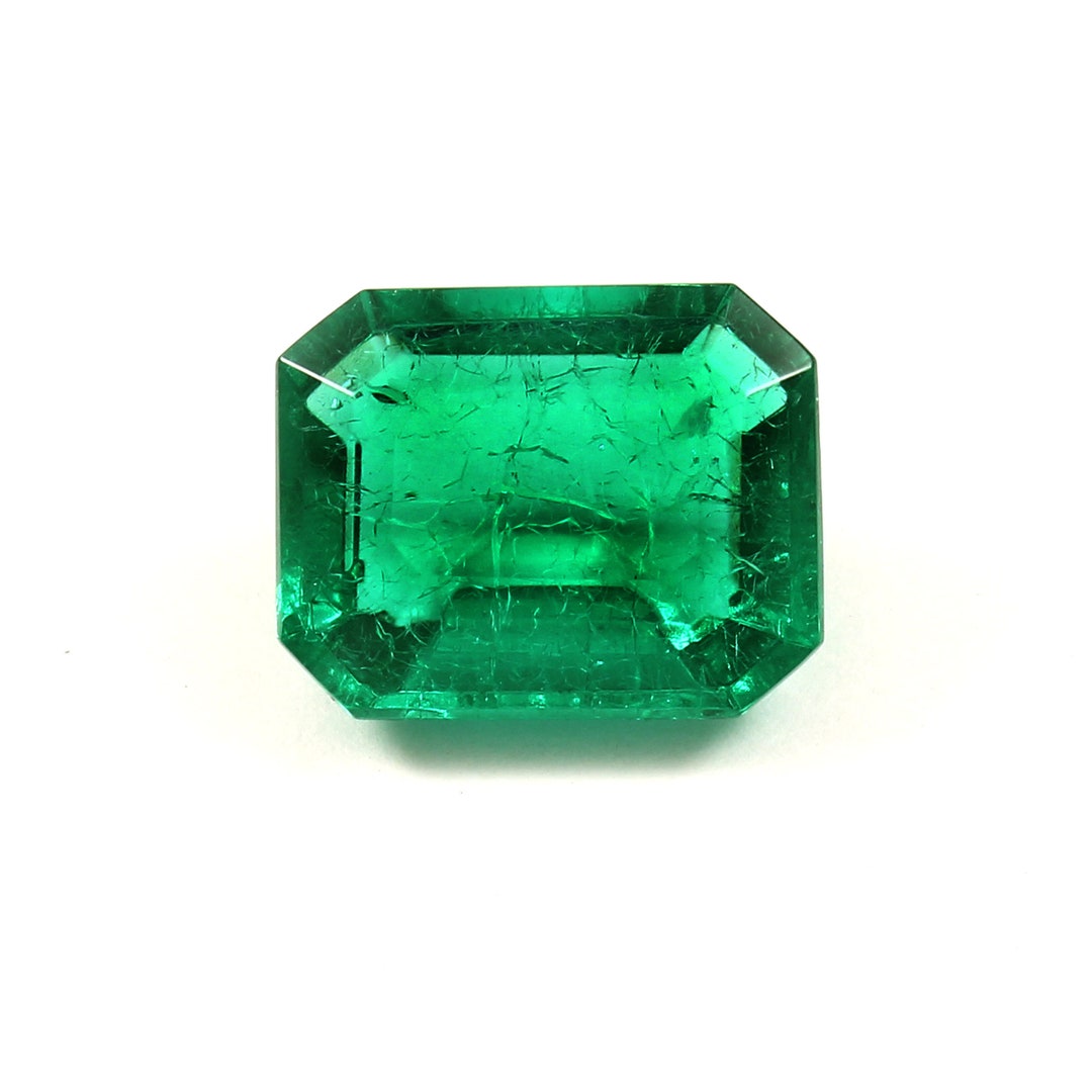 Lab Grown Emerald Radiant Cut Shape Cut Stone Loose Emerald Gemstone ...