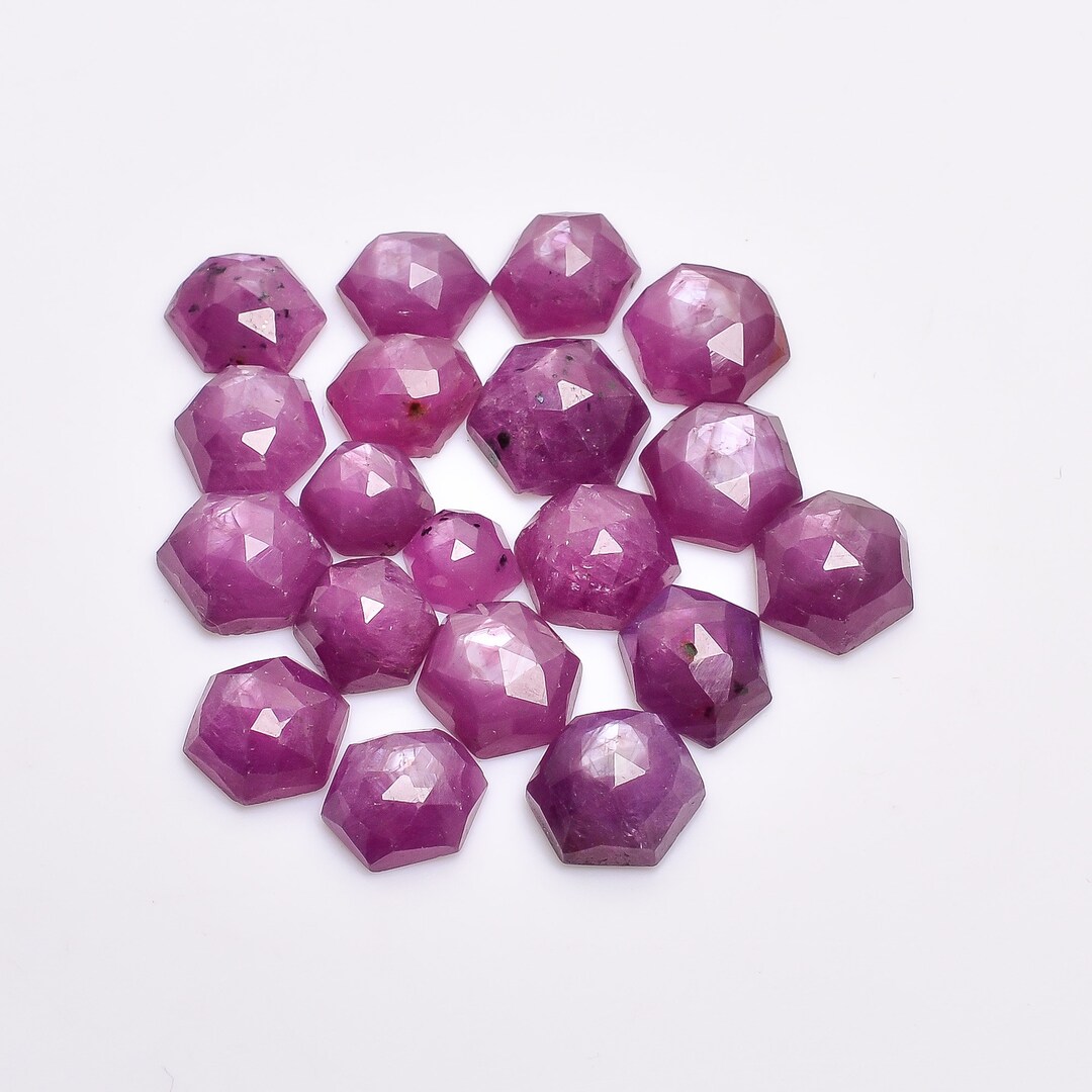 46 Ct Trapiche Ruby Rose Cut Gemstones: Mix Shape, 19 Pcs - Etsy