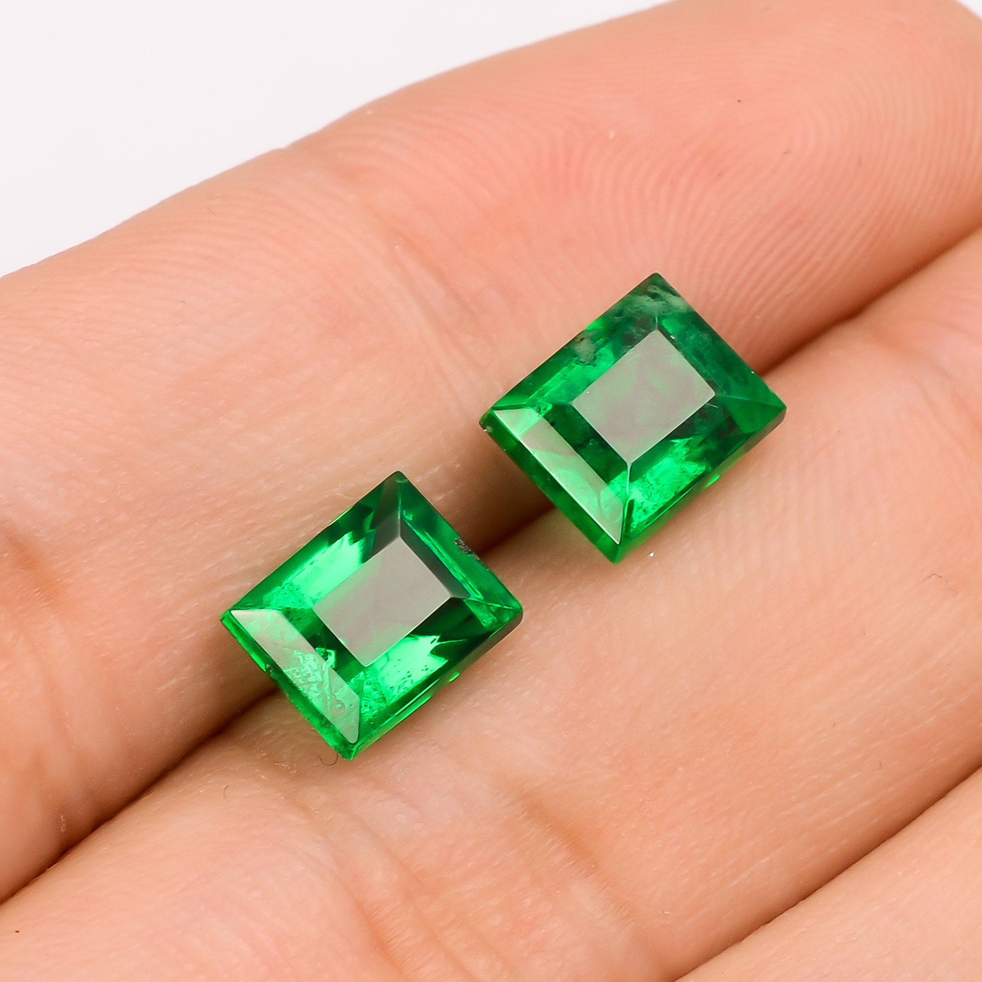 Lab Created Gem Earrings - Etsy