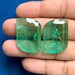 Natural Colombian Emerald Cut Pair Gemstone Emerald Doublet Fancy Shape ...