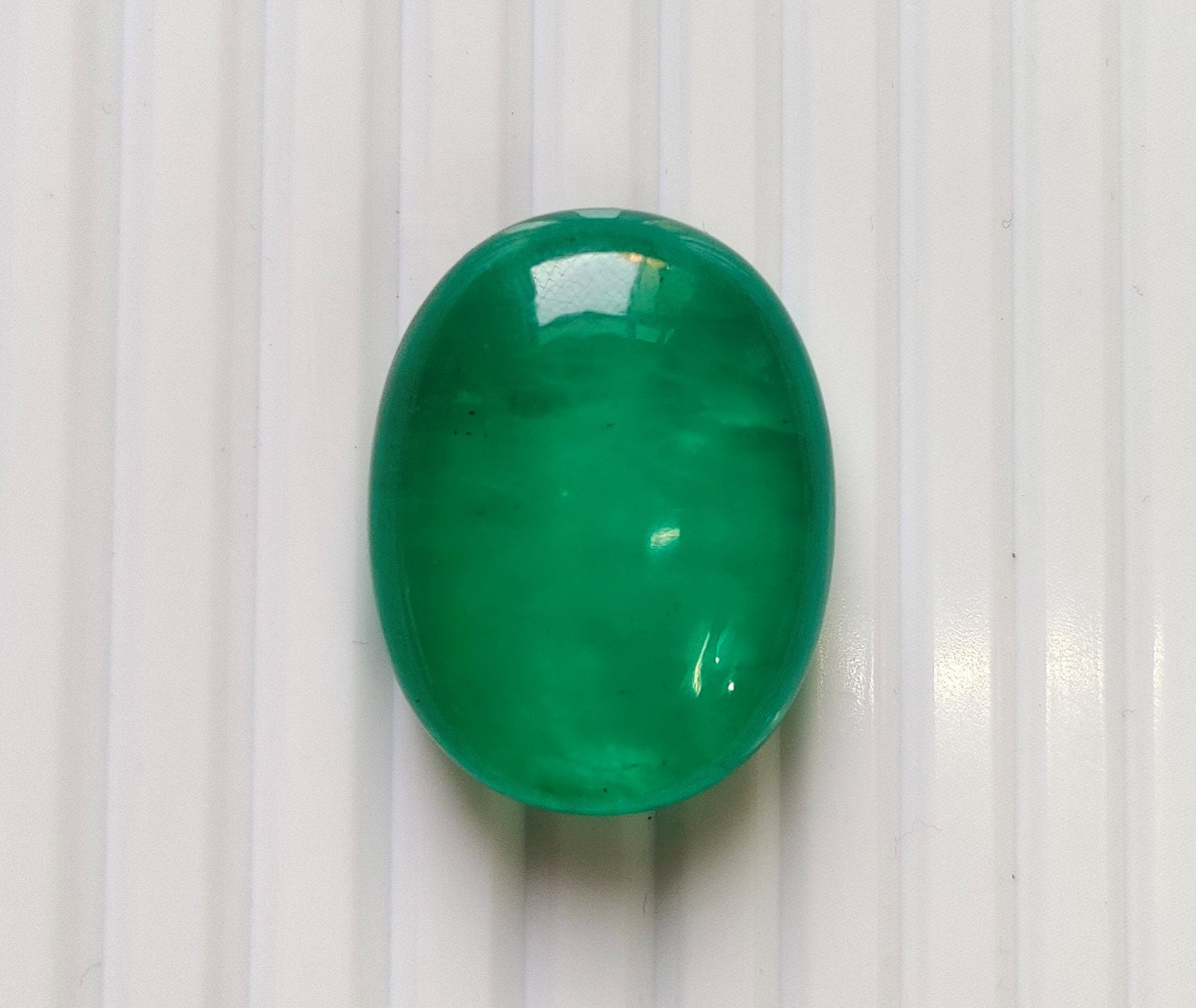 Natural Emerald Doublet Cabochon: Oval Loose Gemstone - Etsy