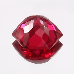7 CT Lab Ruby Cut Gemstone Ruby Hexagon Shape Cut Stone Loose Wedding ...
