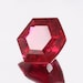 7 CT Lab Ruby Cut Gemstone Ruby Hexagon Shape Cut Stone Loose Wedding ...