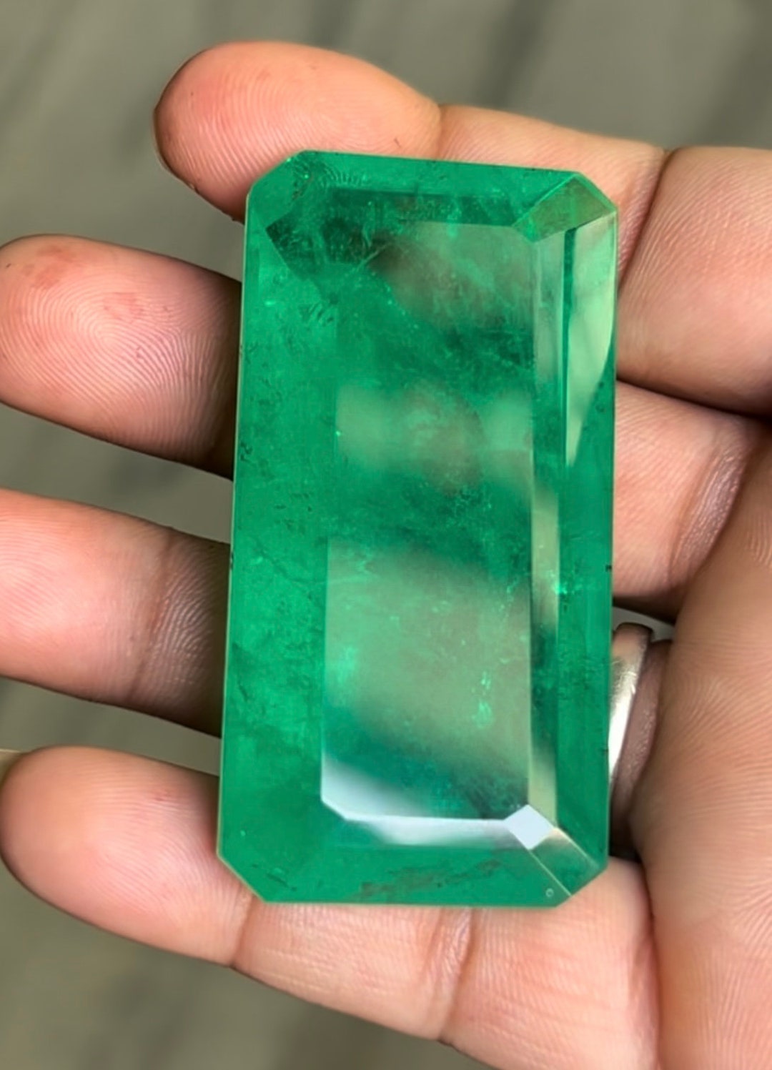 AAA Emerald Cut Stone Natural Emerald Doublet Cut Stone Radiant Shape ...