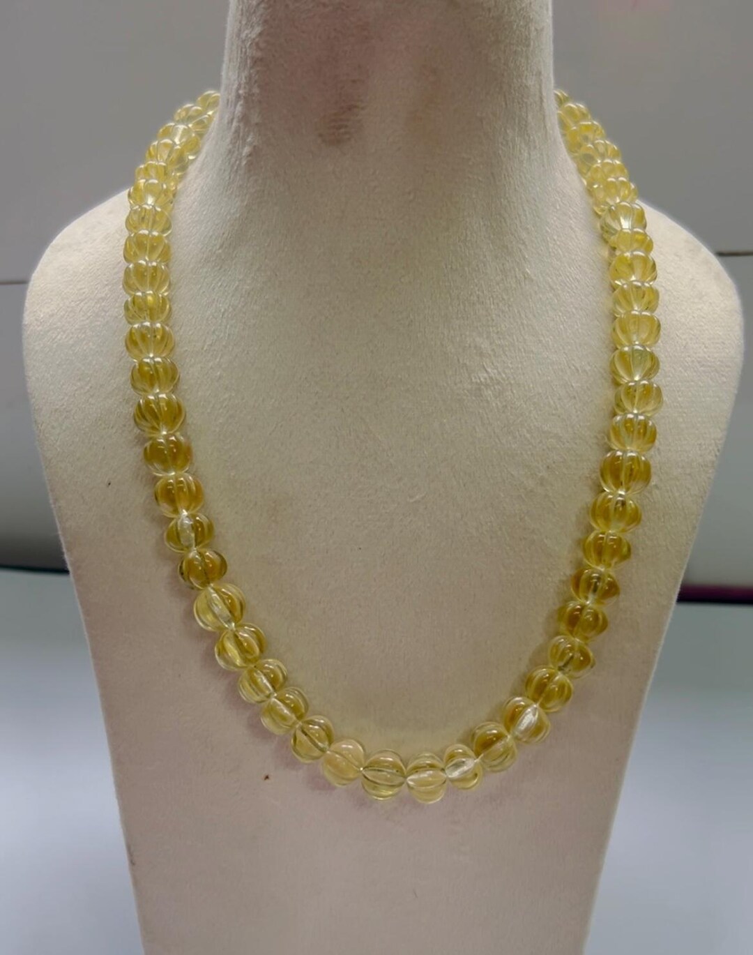 Lab Grown Yellow Sapphire Melon Carving: 580 Ct, 11-12mm - Etsy